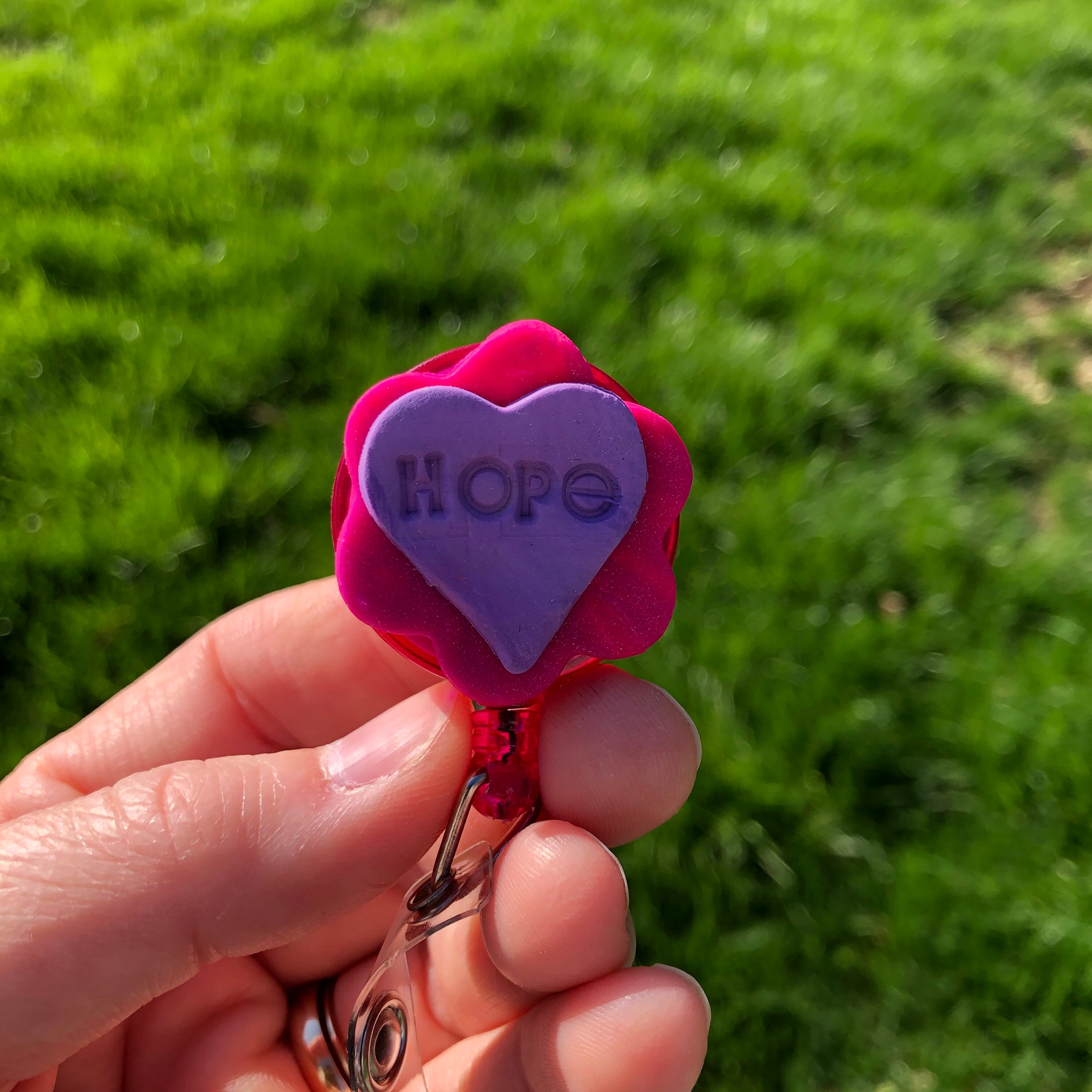 Hope Badge Reel Holder-Nursing badge reel holder/IDHolder/Health Care ...