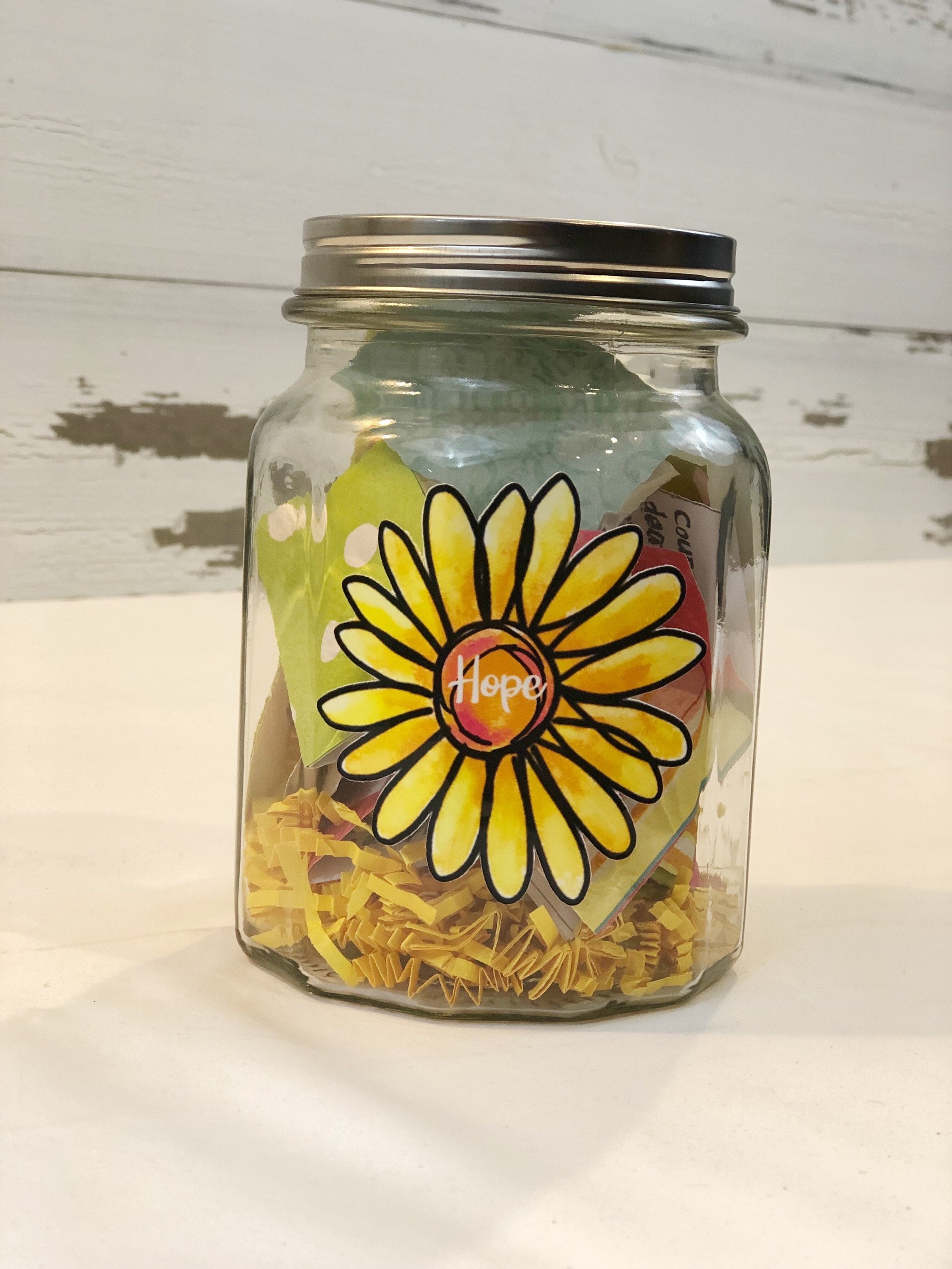 Daily Dose of Hope-encouragement gift, jar of Hope, Jar of notes ...