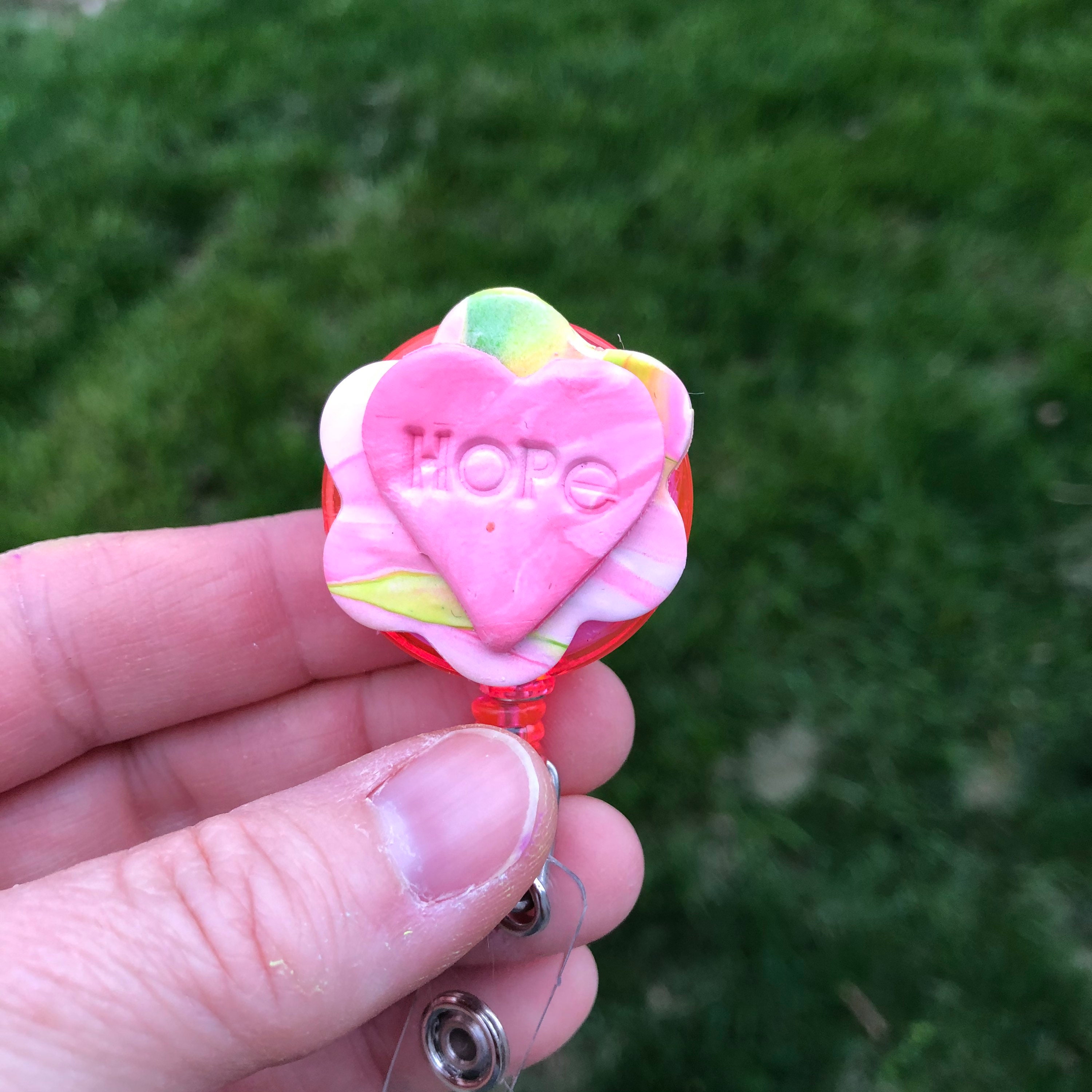 Hope Badge Reel Holder-Nursing badge reel holder/IDHolder/Health Care ...