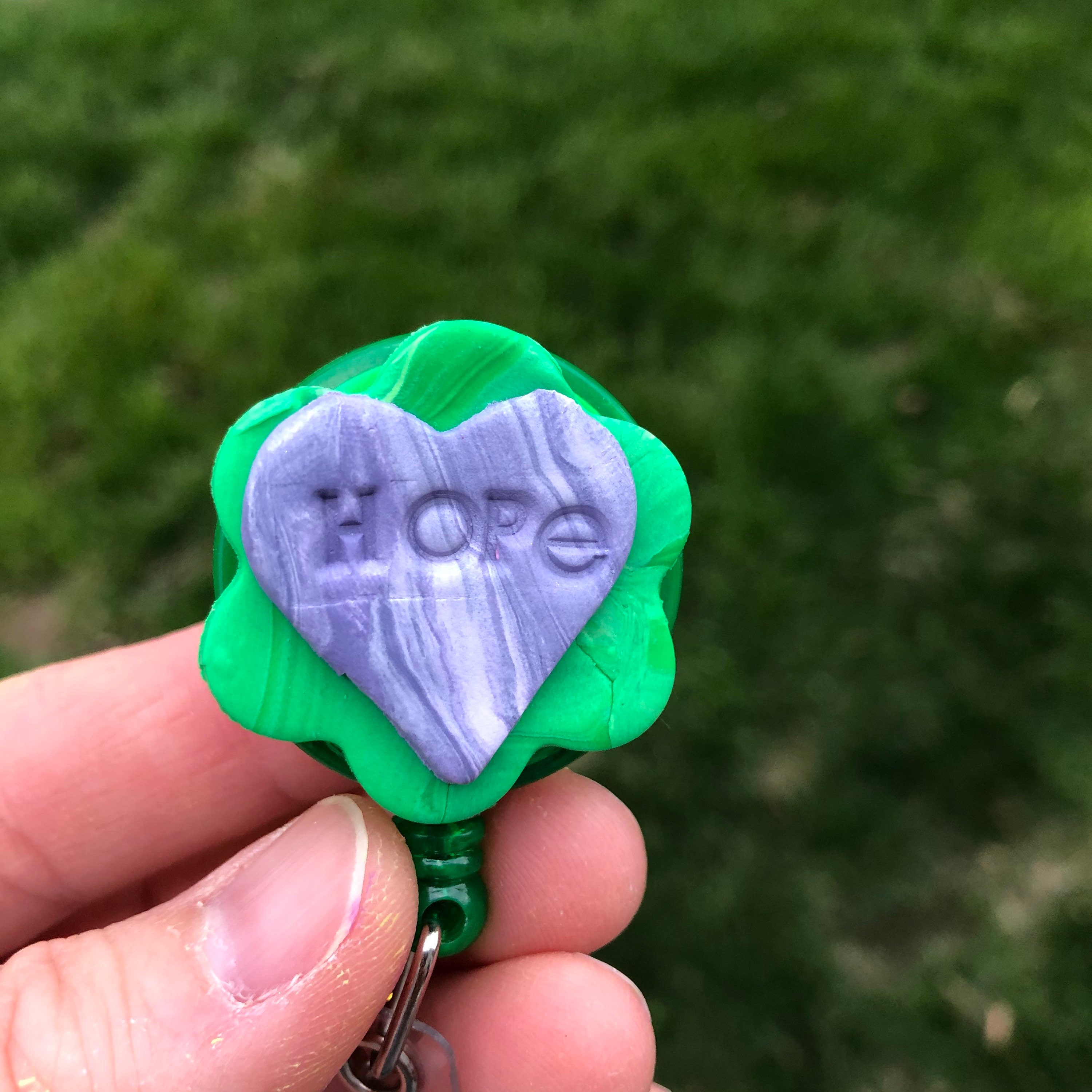 Hope Badge Reel Holder-Nursing badge reel holder/IDHolder/Health Care ...