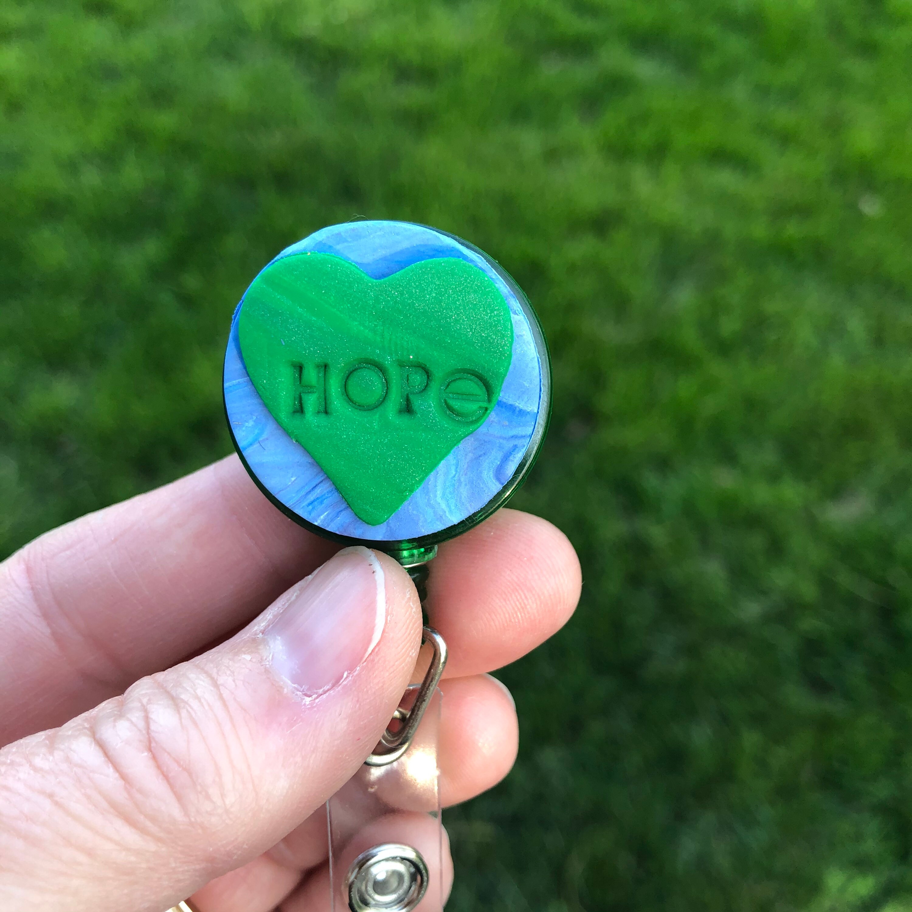 Hope Badge Reel Holder-Nursing badge reel holder/IDHolder/Health Care ...