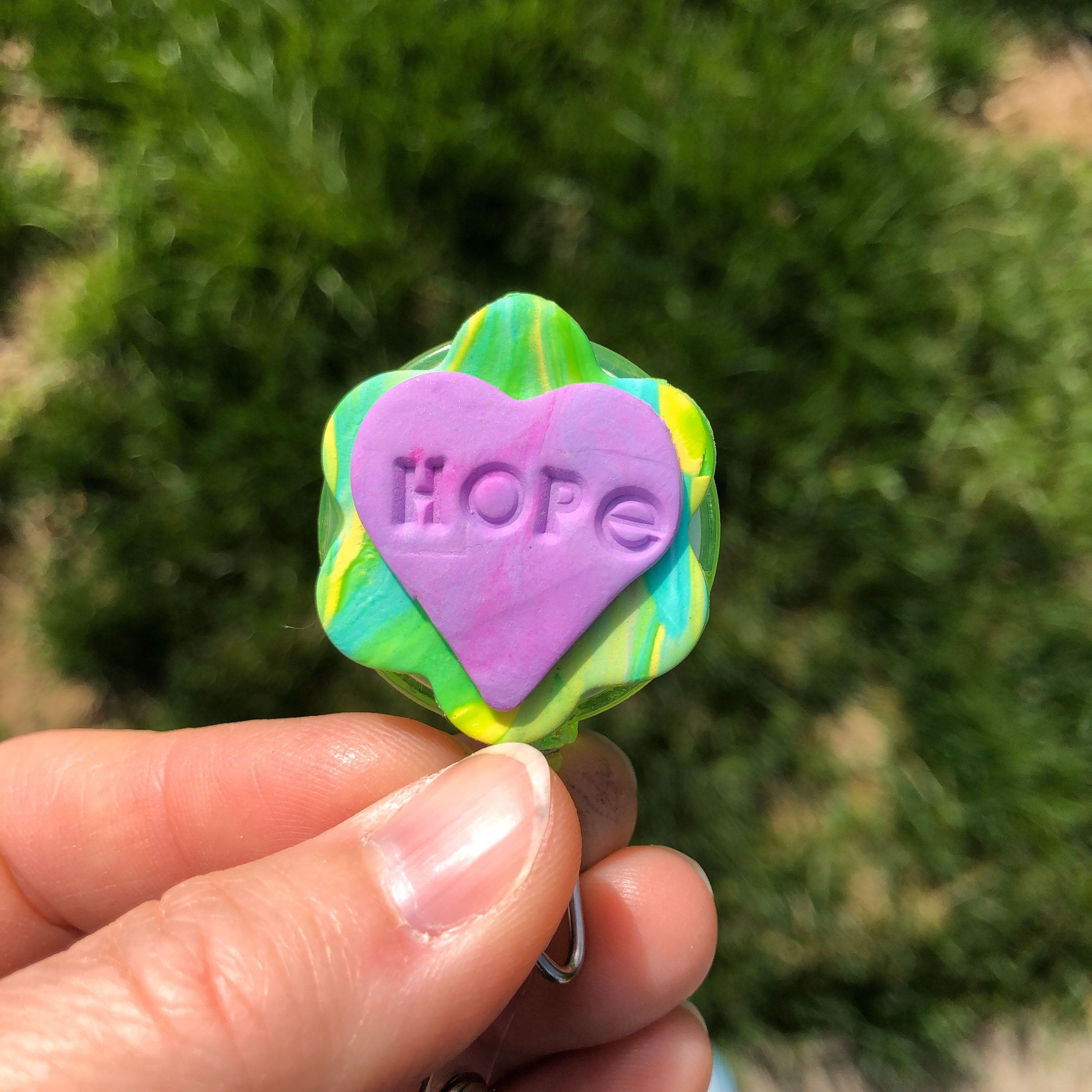 Hope Badge Reel Holder-Nursing badge reel holder/IDHolder/Health Care ...