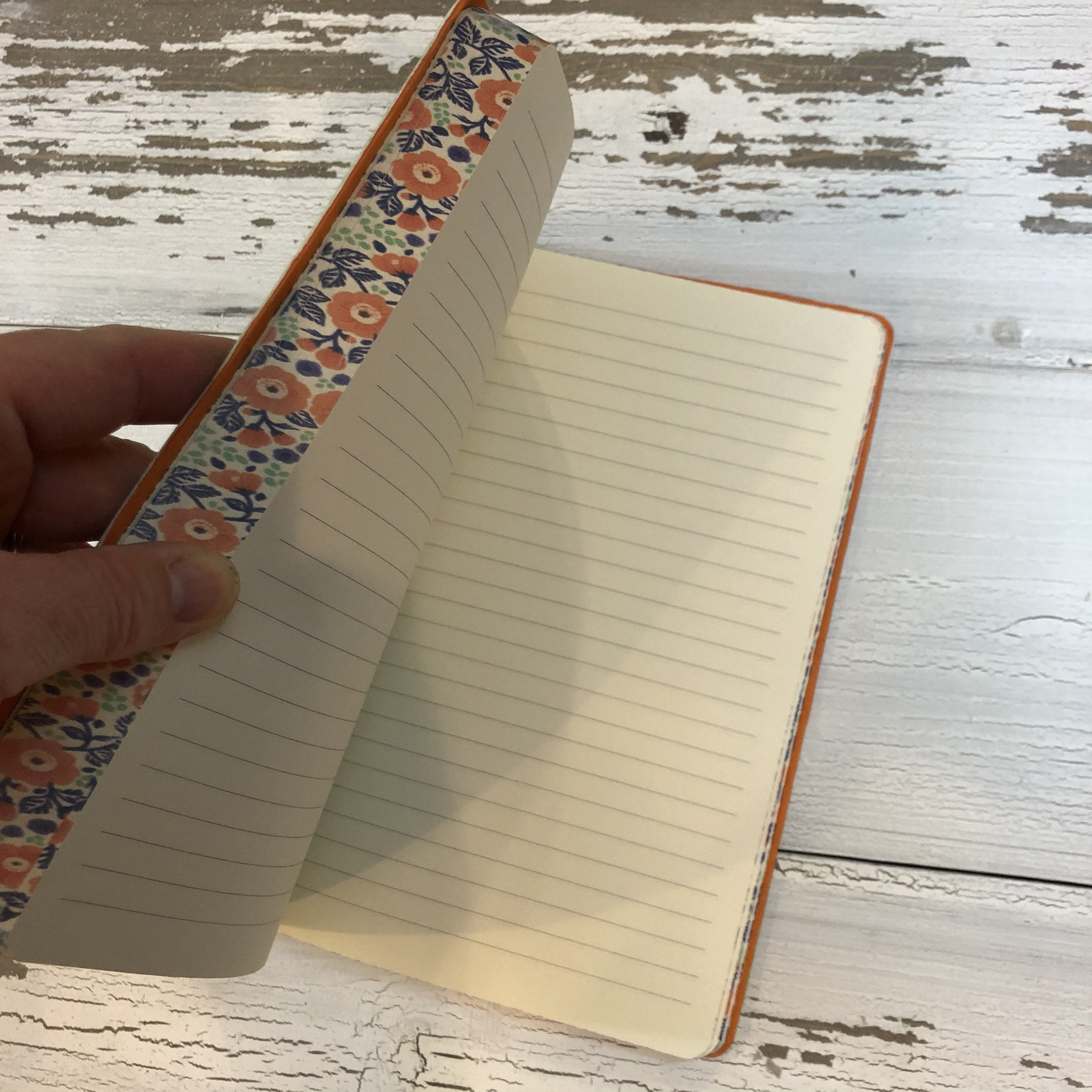 Hand Painted Journal with Orange Blooms -Journaling/ writing/meditation ...