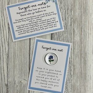 Forget-me-not Glass Gem - Angelversary, Sympathy Gift, Memorial ...