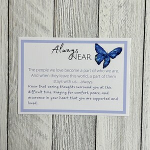 Butterfly Always Near Glass Gem - Pocket Token, Angelversary ...