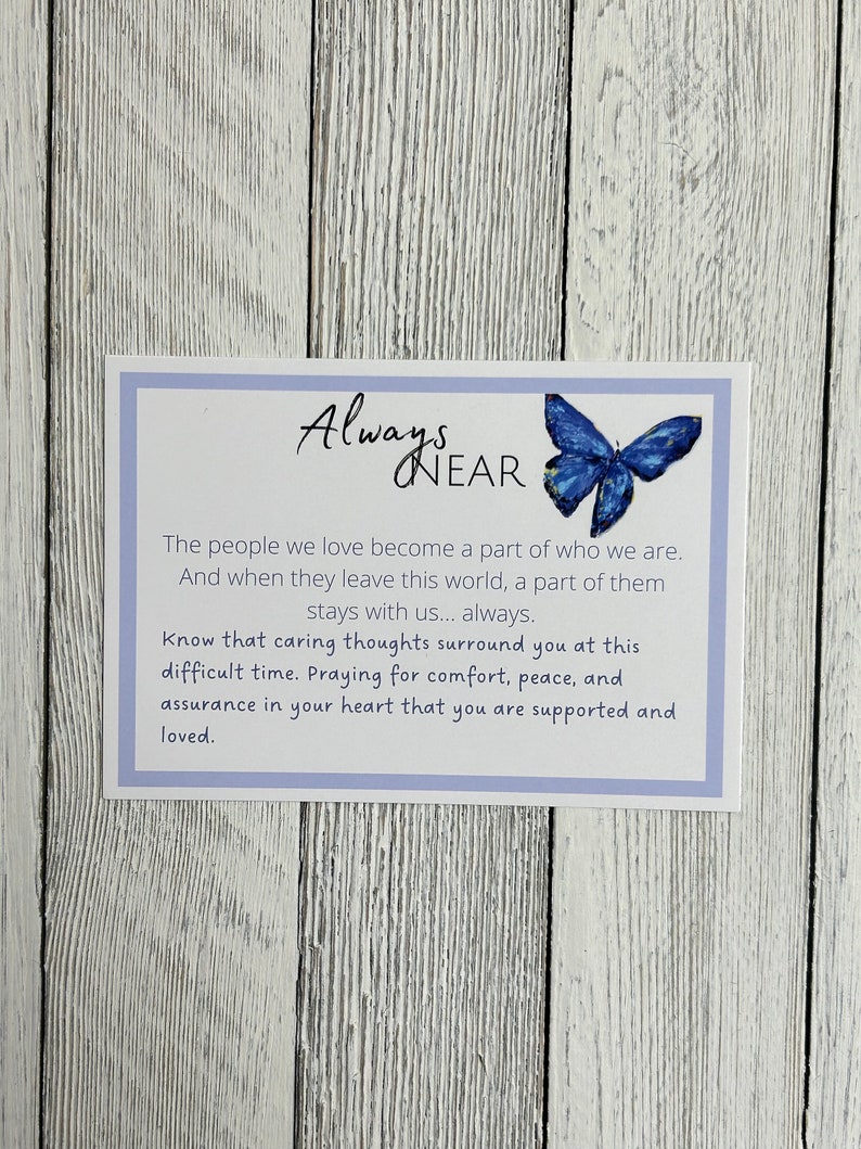Butterfly Always Near Glass Gem - Pocket Token, Angelversary ...