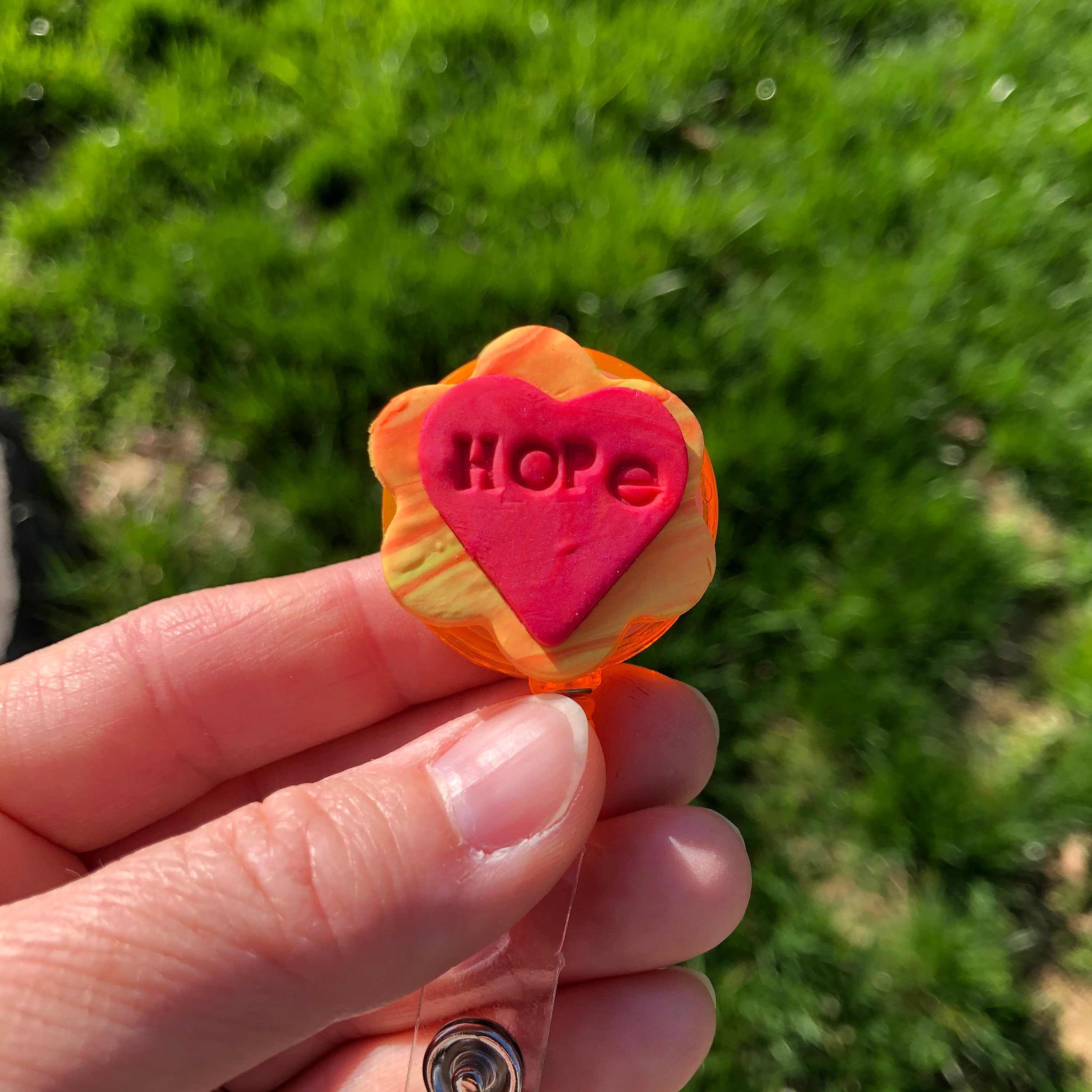 Hope Badge Reel Holder-Nursing badge reel holder/IDHolder/Health Care ...