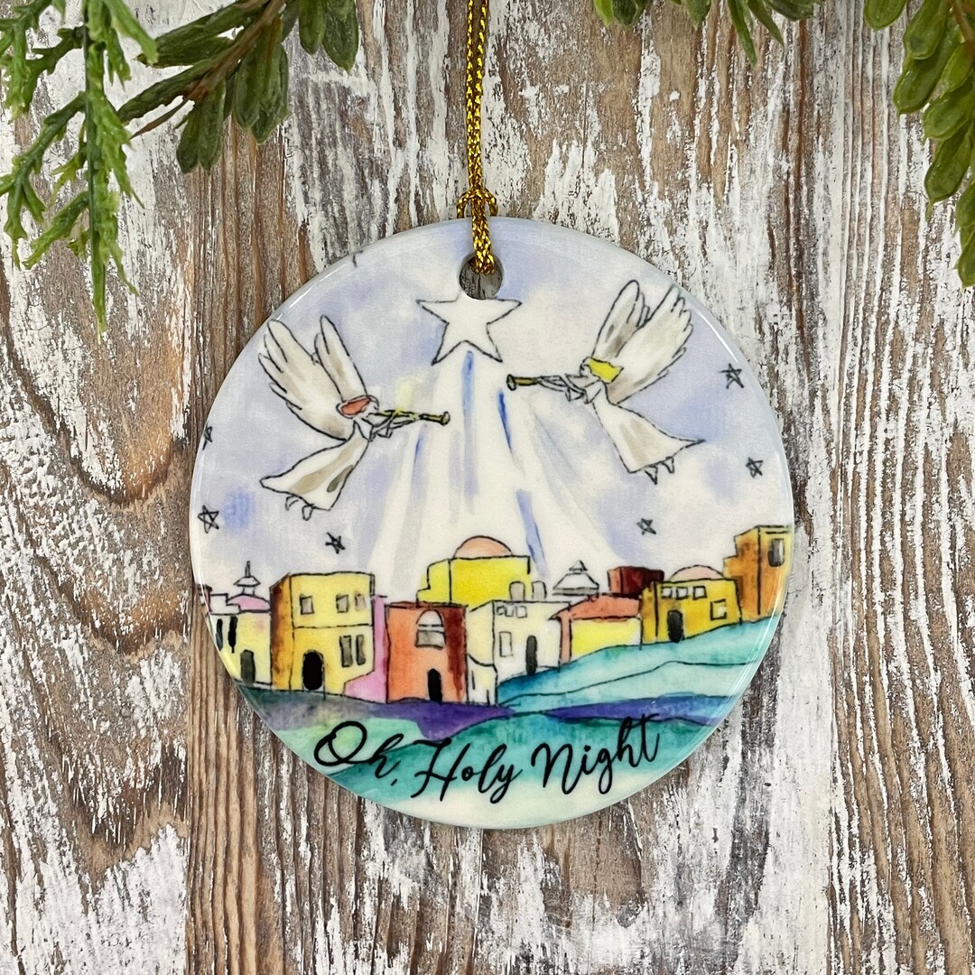 Bethlehem Christmas Ornament, O Holy Night Ornament, Religious Ornament ...