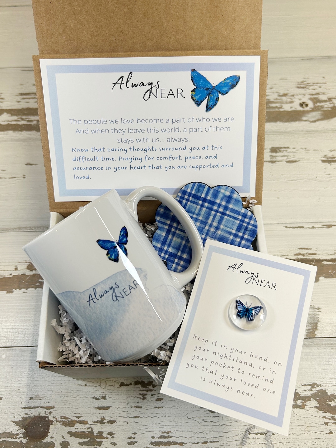 Always Near Butterfly Mug Gift Set - Sympathy, Remembrance, Condolence ...