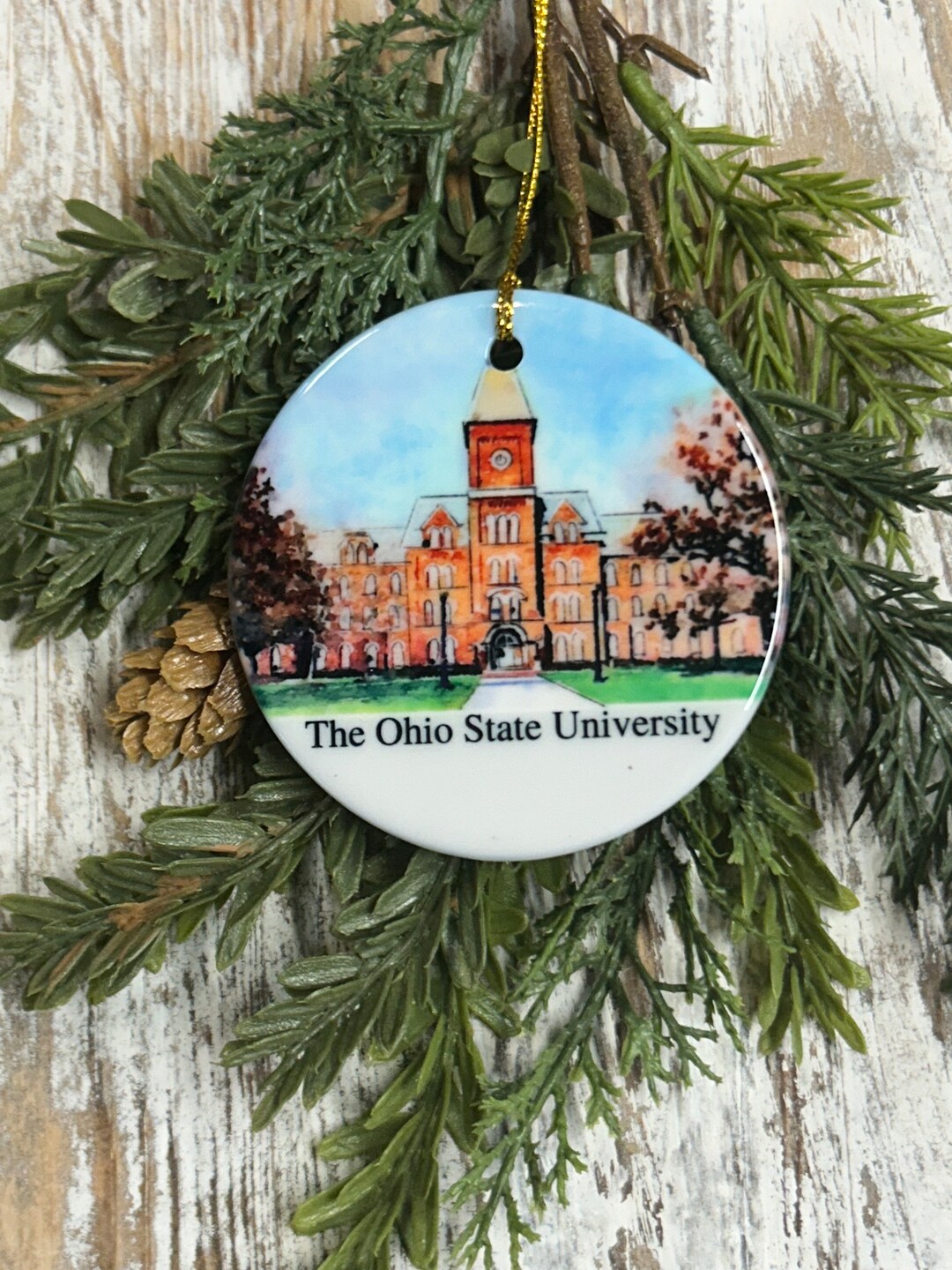 The Ohio State University Christmas Ornament Buckeyes - Etsy