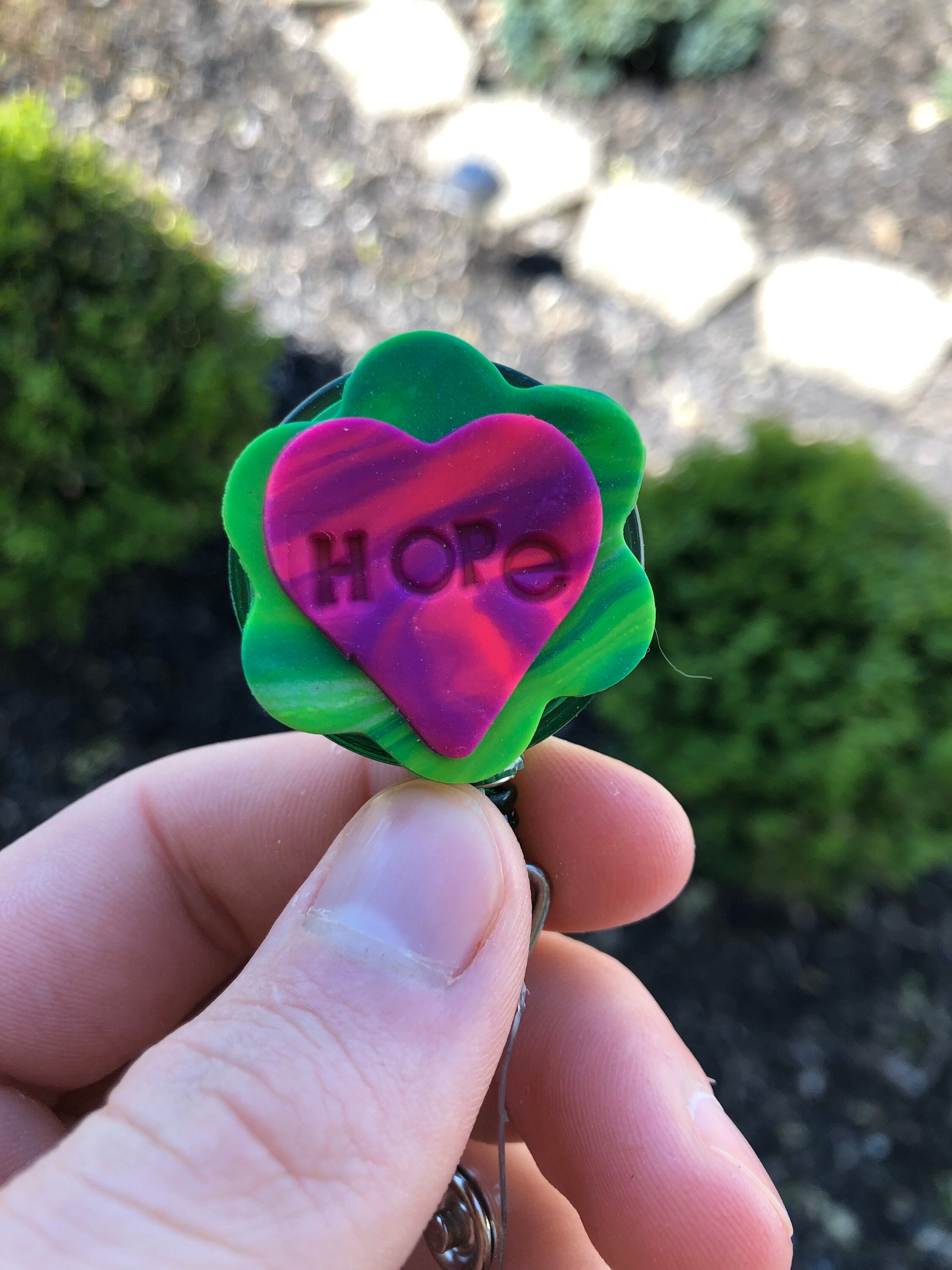 Hope Badge Reel Holder-Nursing badge reel holder/IDHolder/Health Care ...