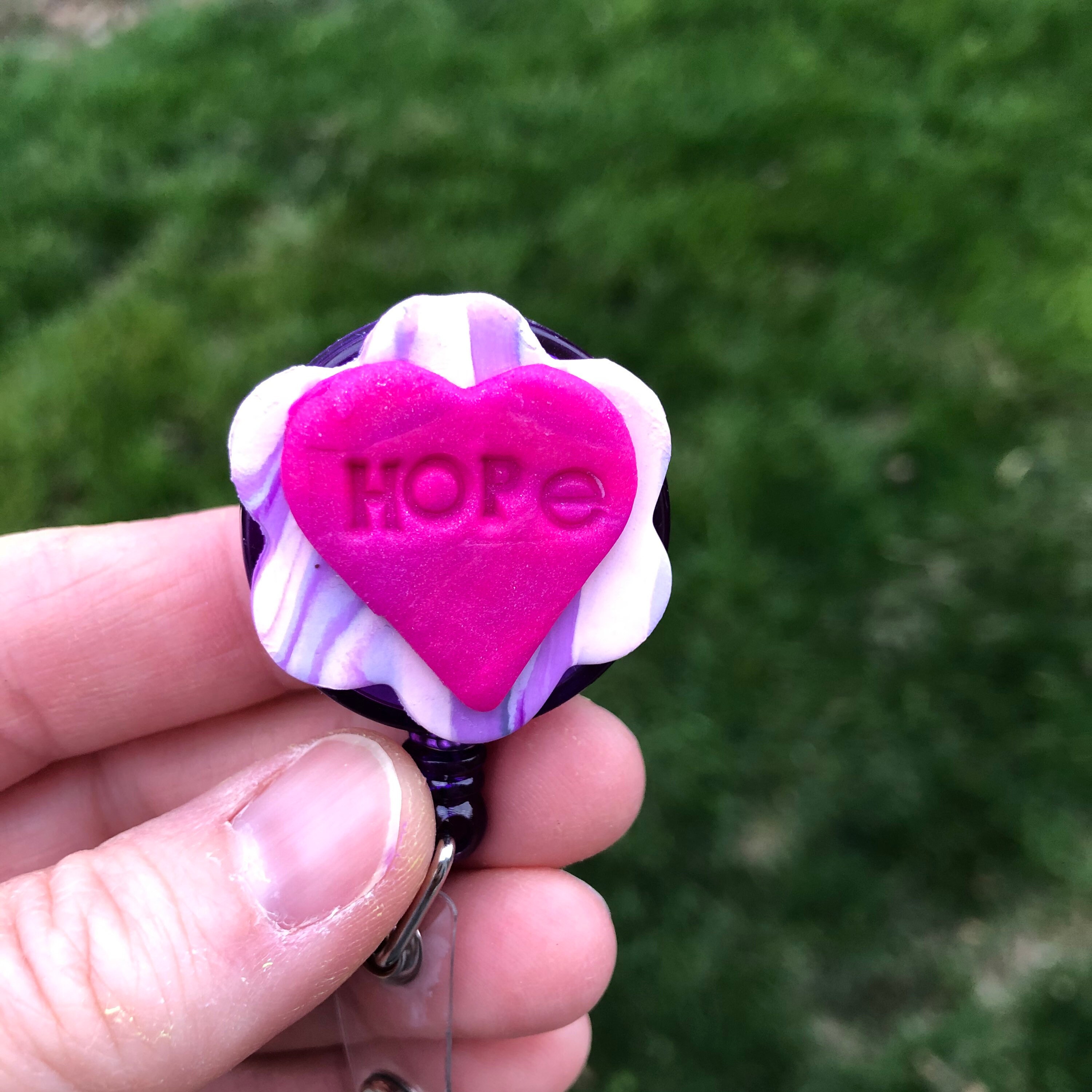 Hope Badge Reel Holder-Nursing badge reel holder/IDHolder/Health Care ...