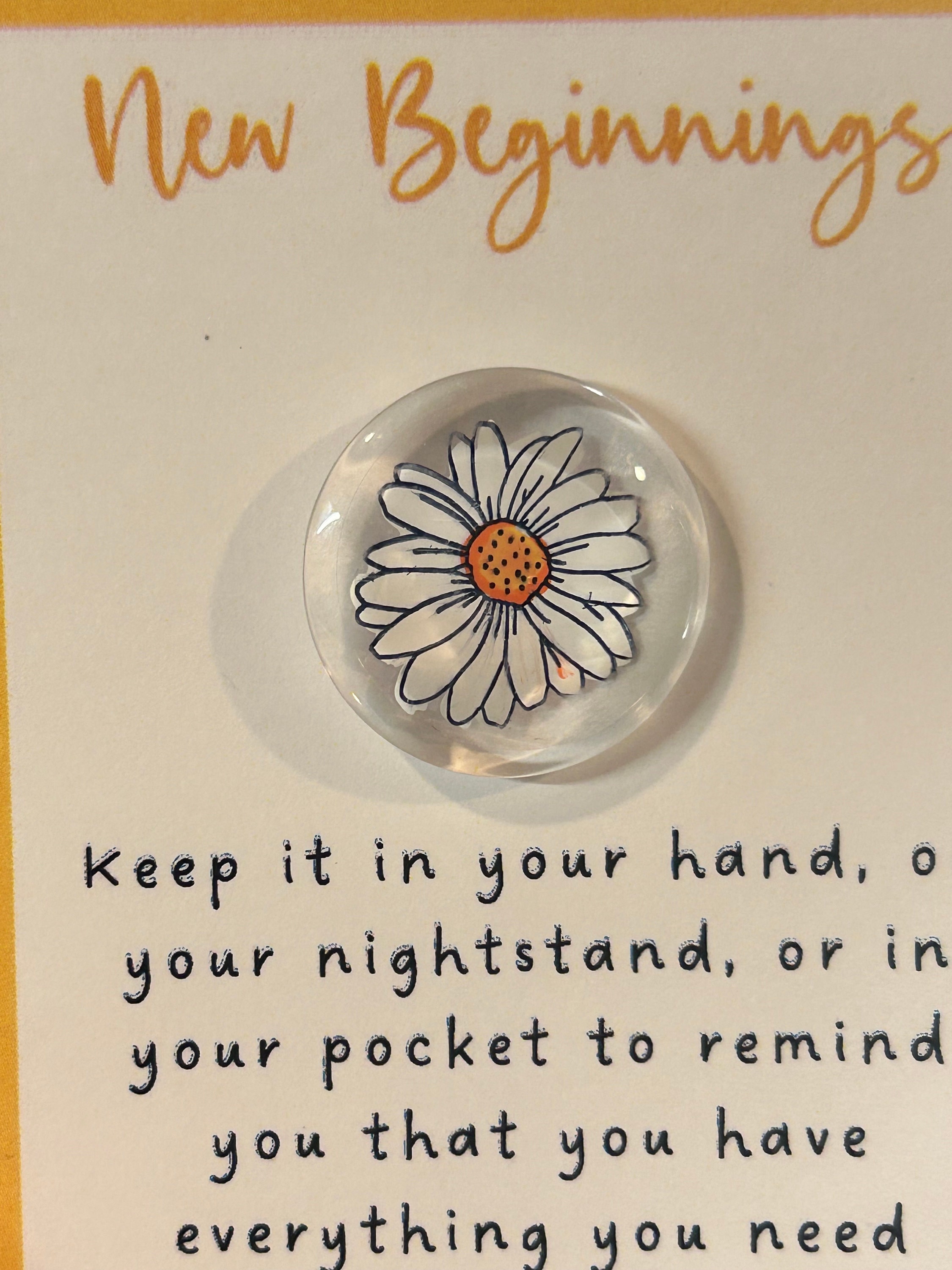 New Beginning Glass Gem, Pocket Token, New Job, New Journey Gift, Fresh ...