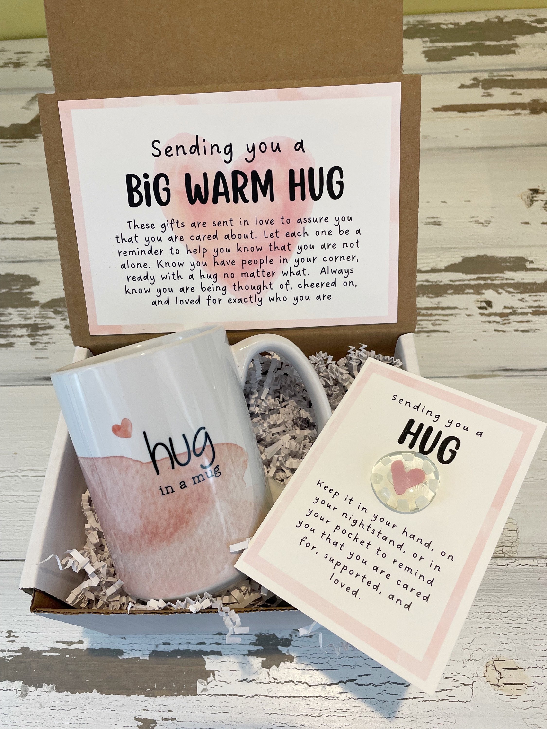 Sending You a HUG Box, Mug gift set, Comforting gift, Uplifting gift ...