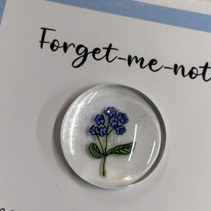 Forget-me-not Glass Gem - Angelversary, Sympathy Gift, Memorial ...