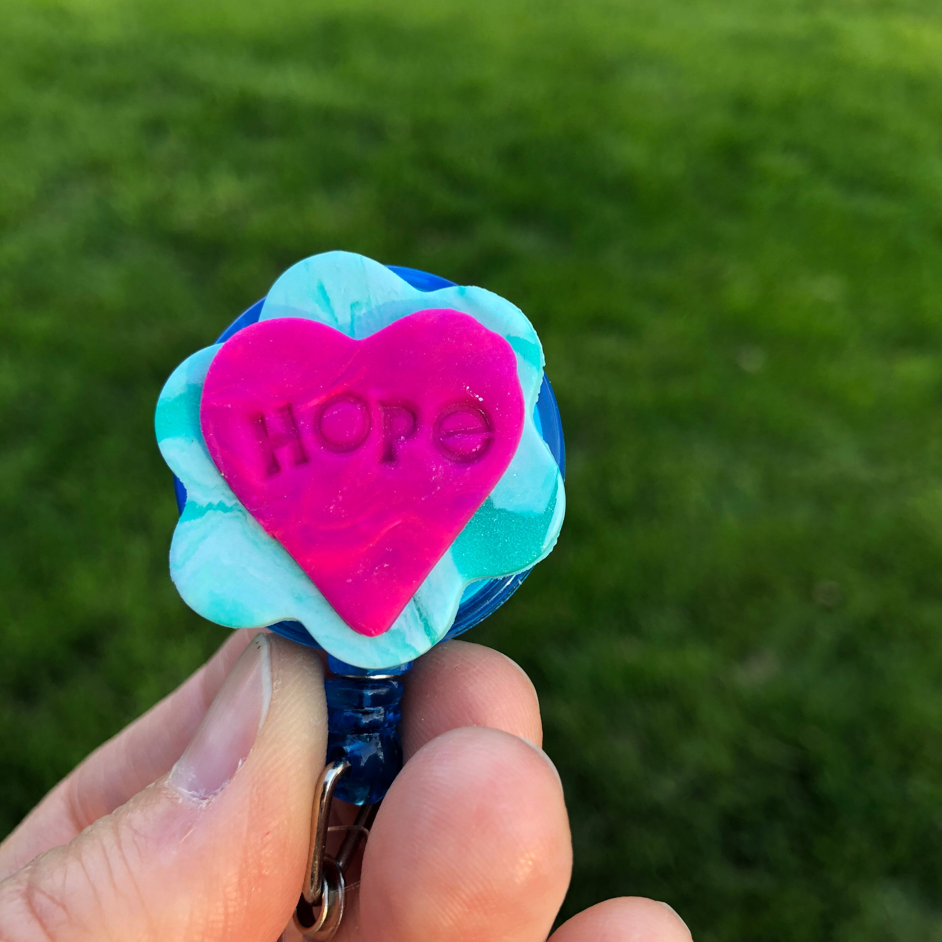 Hope Badge Reel Holder-Nursing badge reel holder/IDHolder/Health Care ...