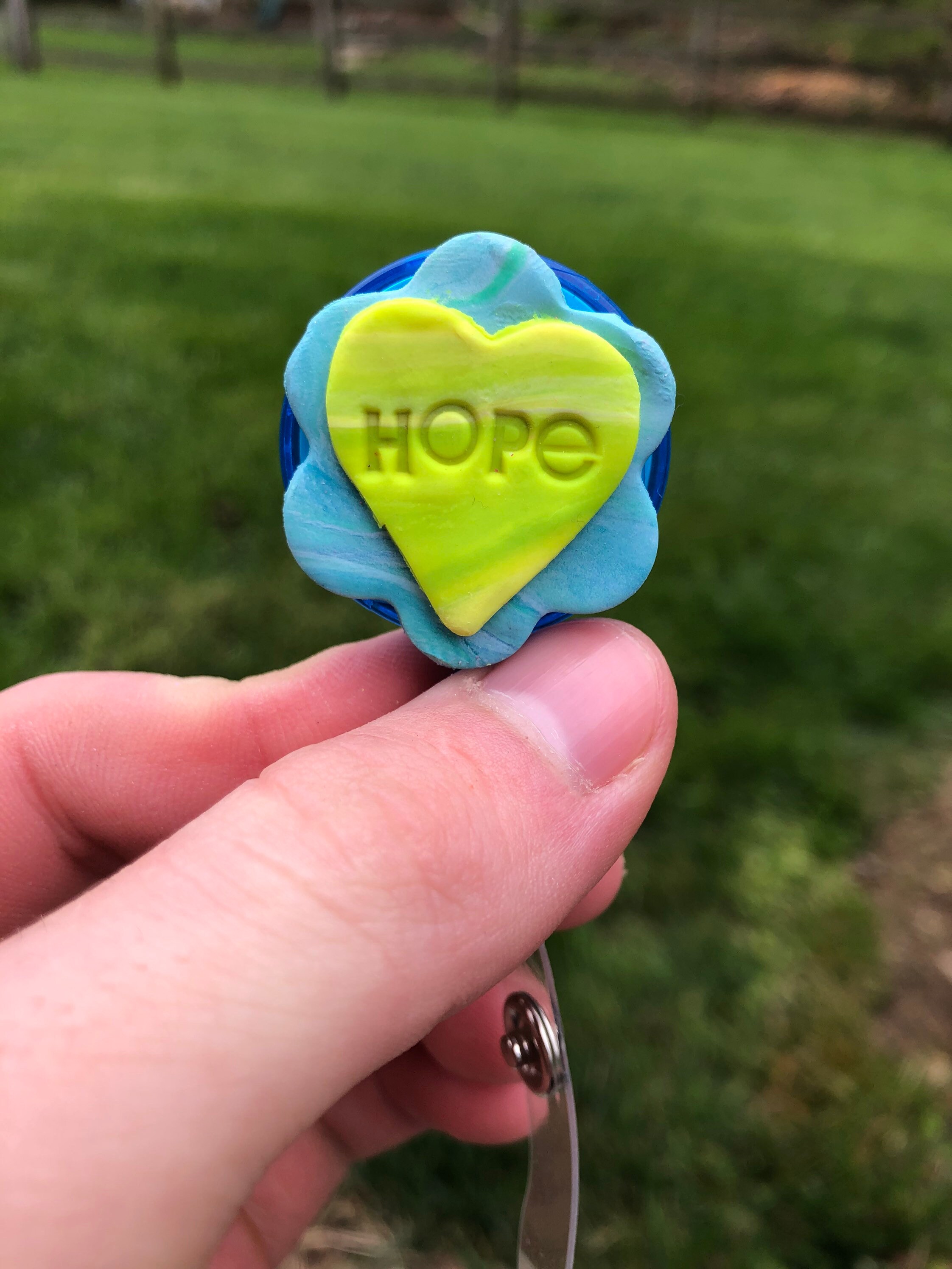 Hope Badge Reel Holder-Nursing badge reel holder/IDHolder/Health Care ...