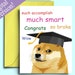 Printable Funny Graduation Card for Meme Lovers - Doge With Graduation ...
