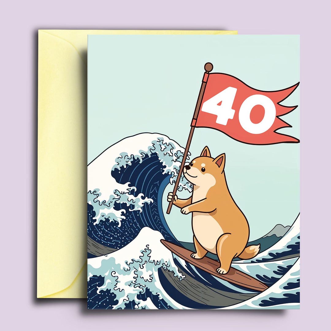Funny Doge Birthday Card - Custom Personalized Birthday Milestone 20th ...