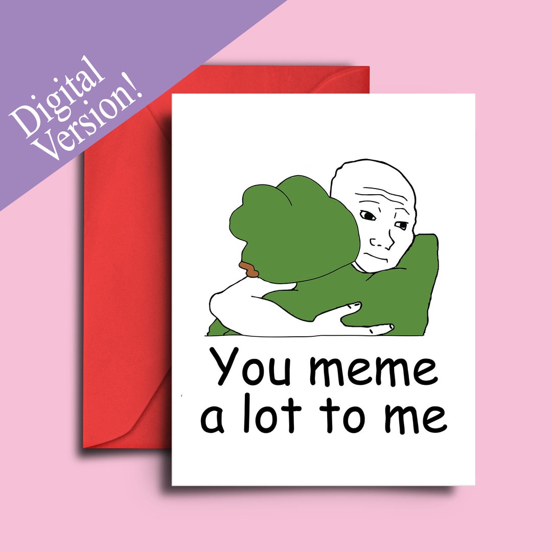 Pepe Frog Meme Anniversary Card: Feels Bad Man (digital Download) - Etsy