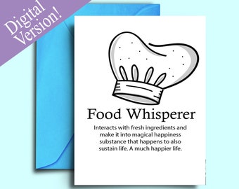 Chef Thank You Card - Etsy