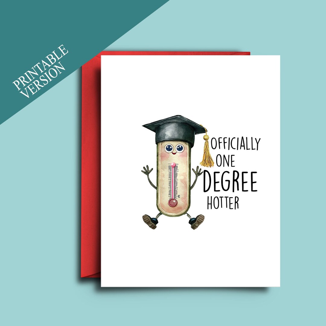 Printable Cute Graduation Card for College / University Graduates ...