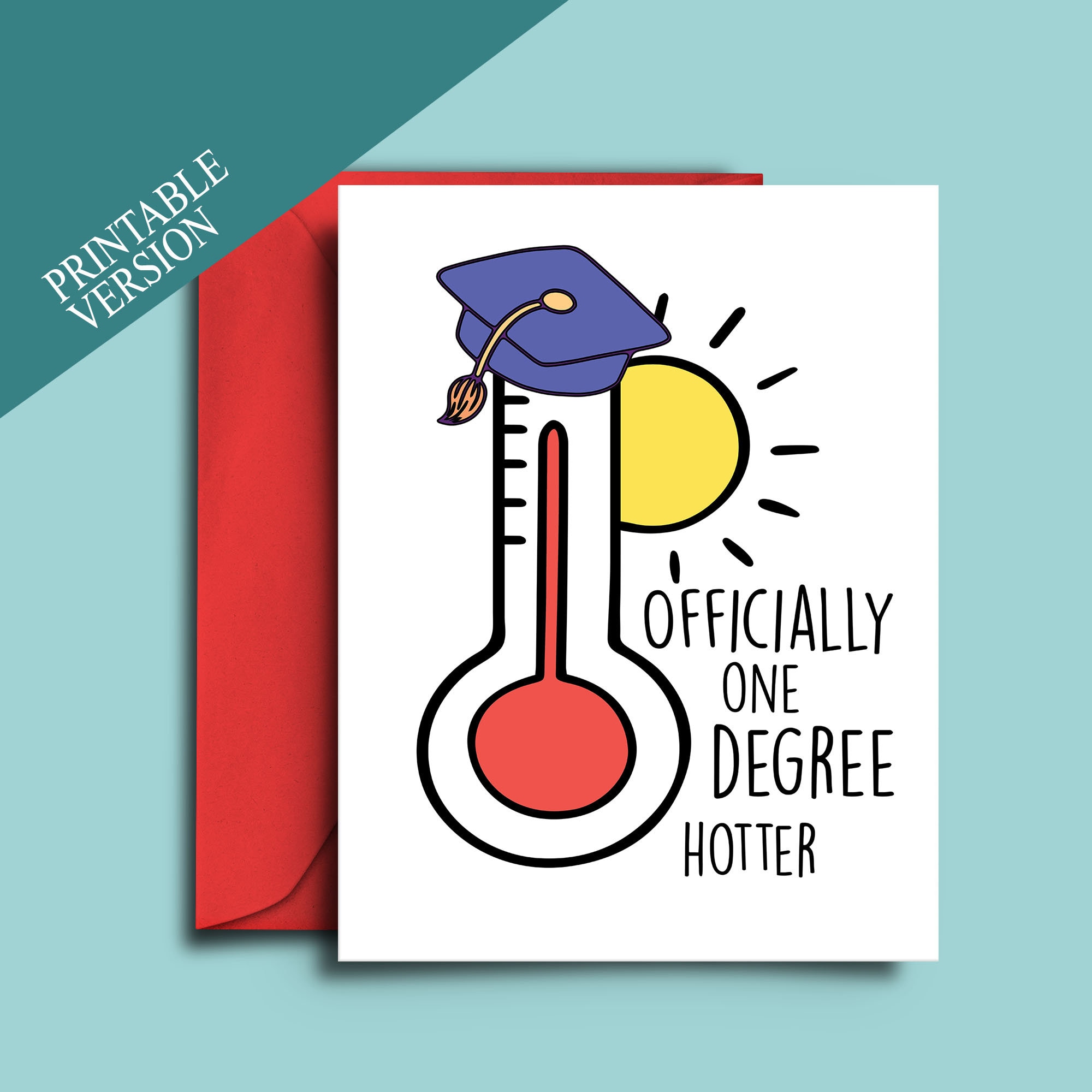 Printable Cute Graduation Card for College / University Graduates ...