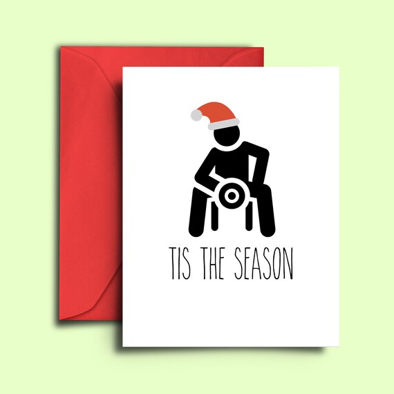 Simple Christmas Card for Fitness Instructor Gym Rat Personal | Etsy