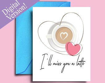 Miss You a Latte | Etsy