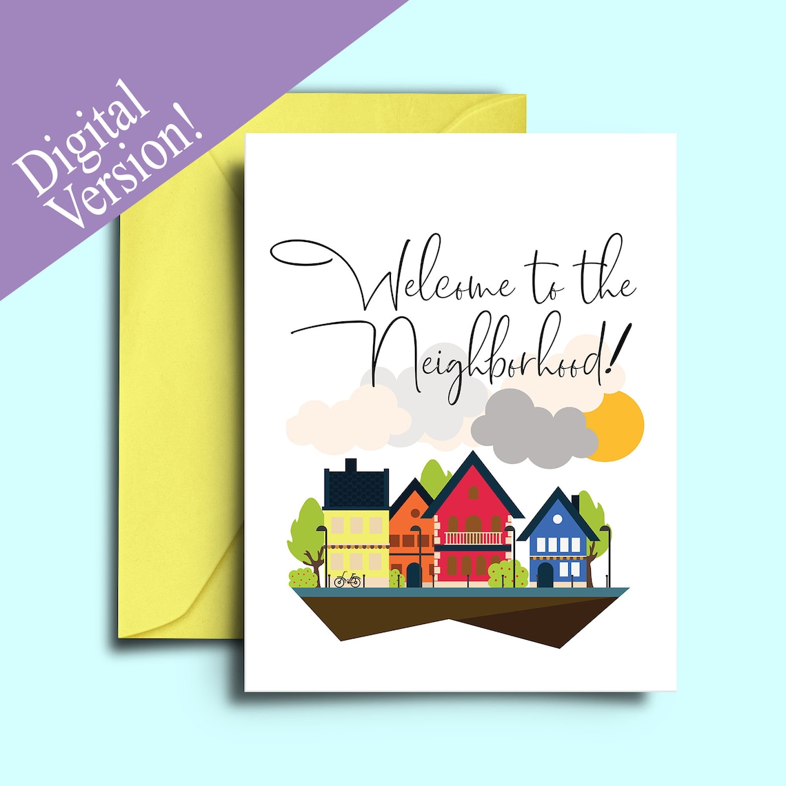 Printable A5 Welcome to the Neighborhood Card for New | Etsy
