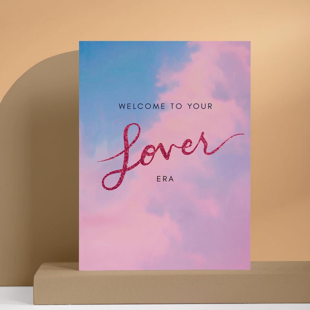 Sweet Engagement, Wedding Card for Swifties - Welcome to Your 'lover ...