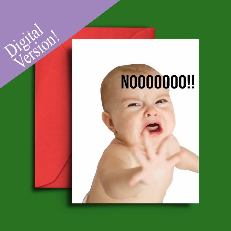 Printable Farewell Card Ft. Crying Baby Cute Goodbye Going - Etsy Canada