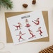 Printable Yoga Christmas Card, Yoga Greeting Cards for Yoga Teachers ...