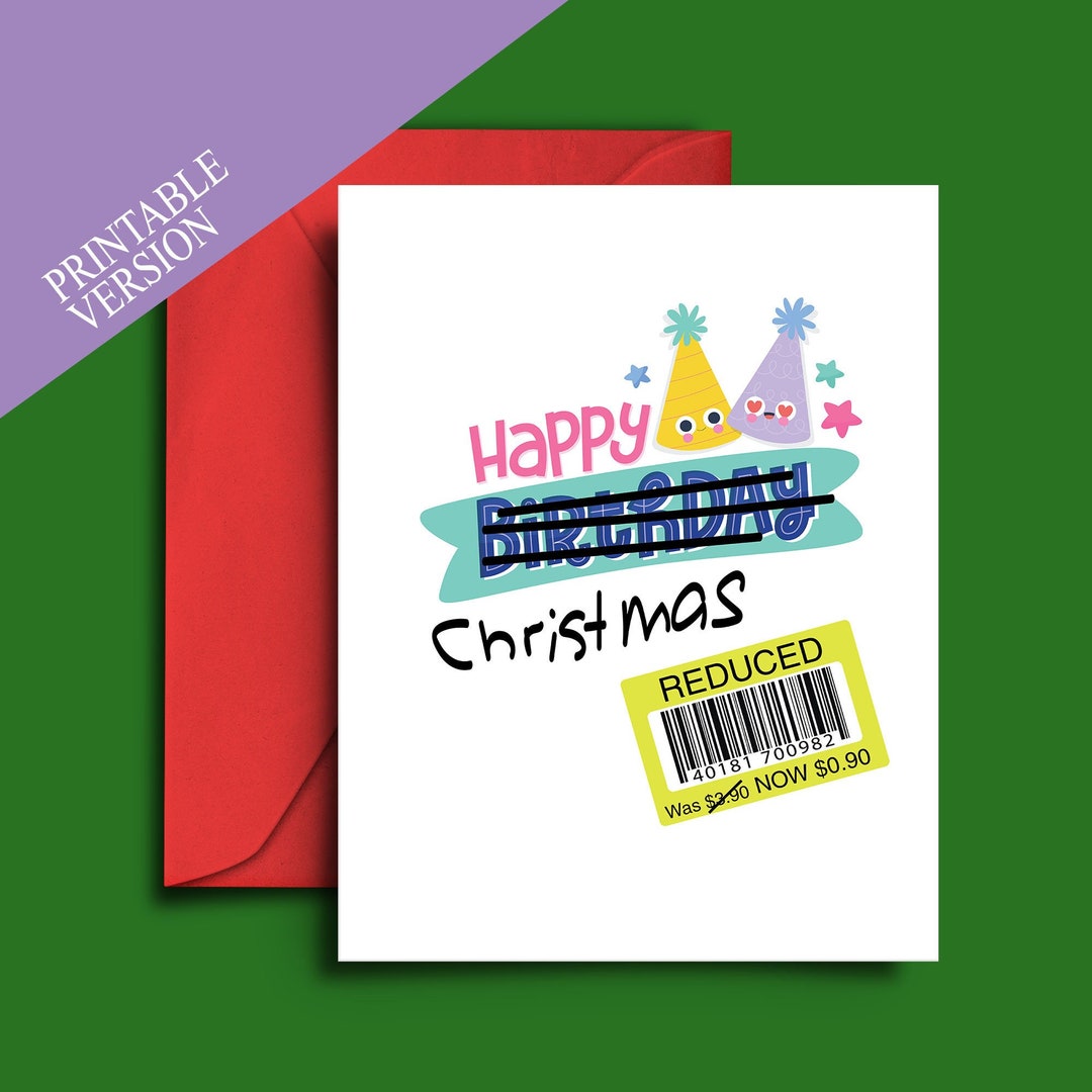 Funny Christmas Card Printable - Inflation Humor Happy Christmas Card ...