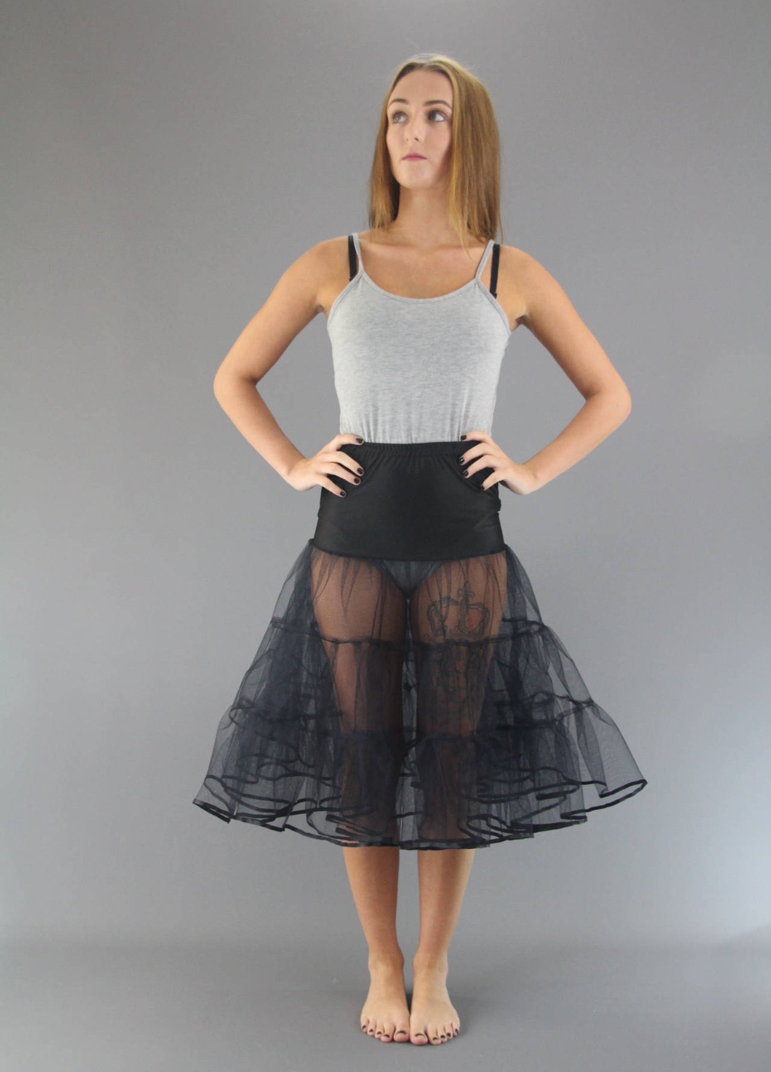 2 Layer Net Petticoat Edged in Satin Trim - 28 Colours - Etsy UK