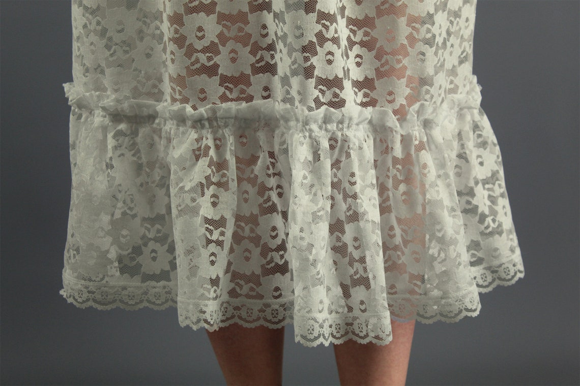 Long Ivory Lace Skirt Extender Choose Length Waist - Etsy