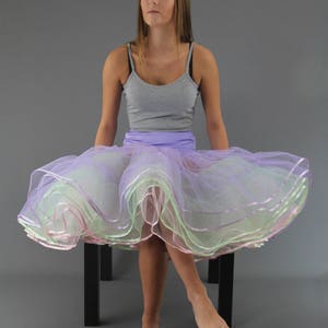 Multi Layered, Multi Coloured Rainbow Petticoat - Choose Colours, Waist ...