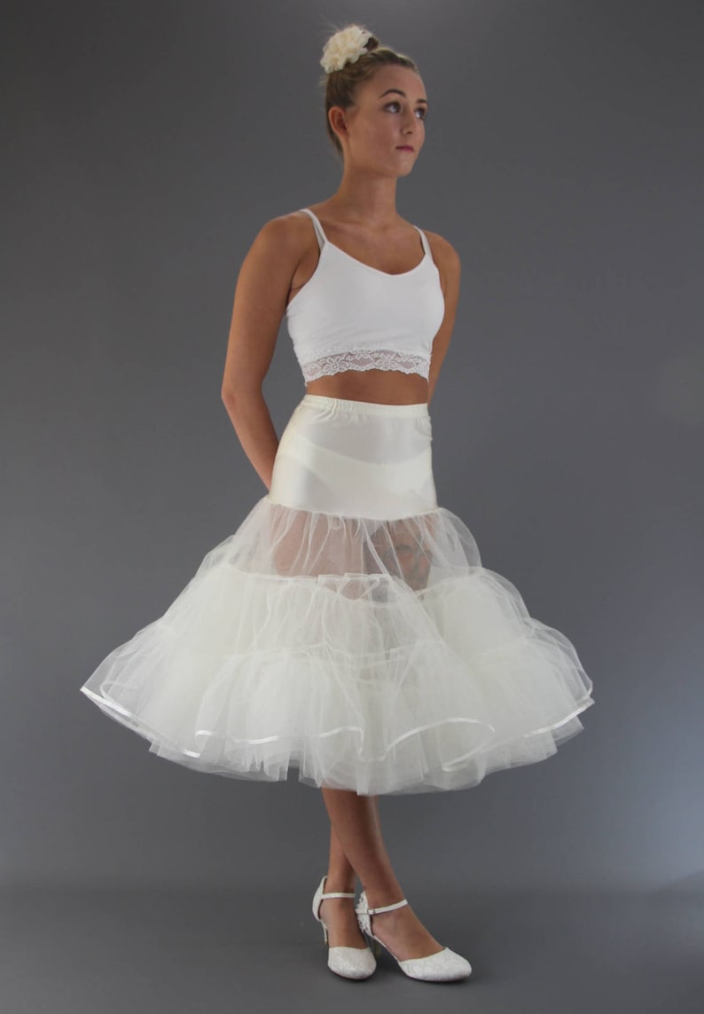 7 Layered Net Petticoat Edged in Satin Trim - 28 Colours - Etsy