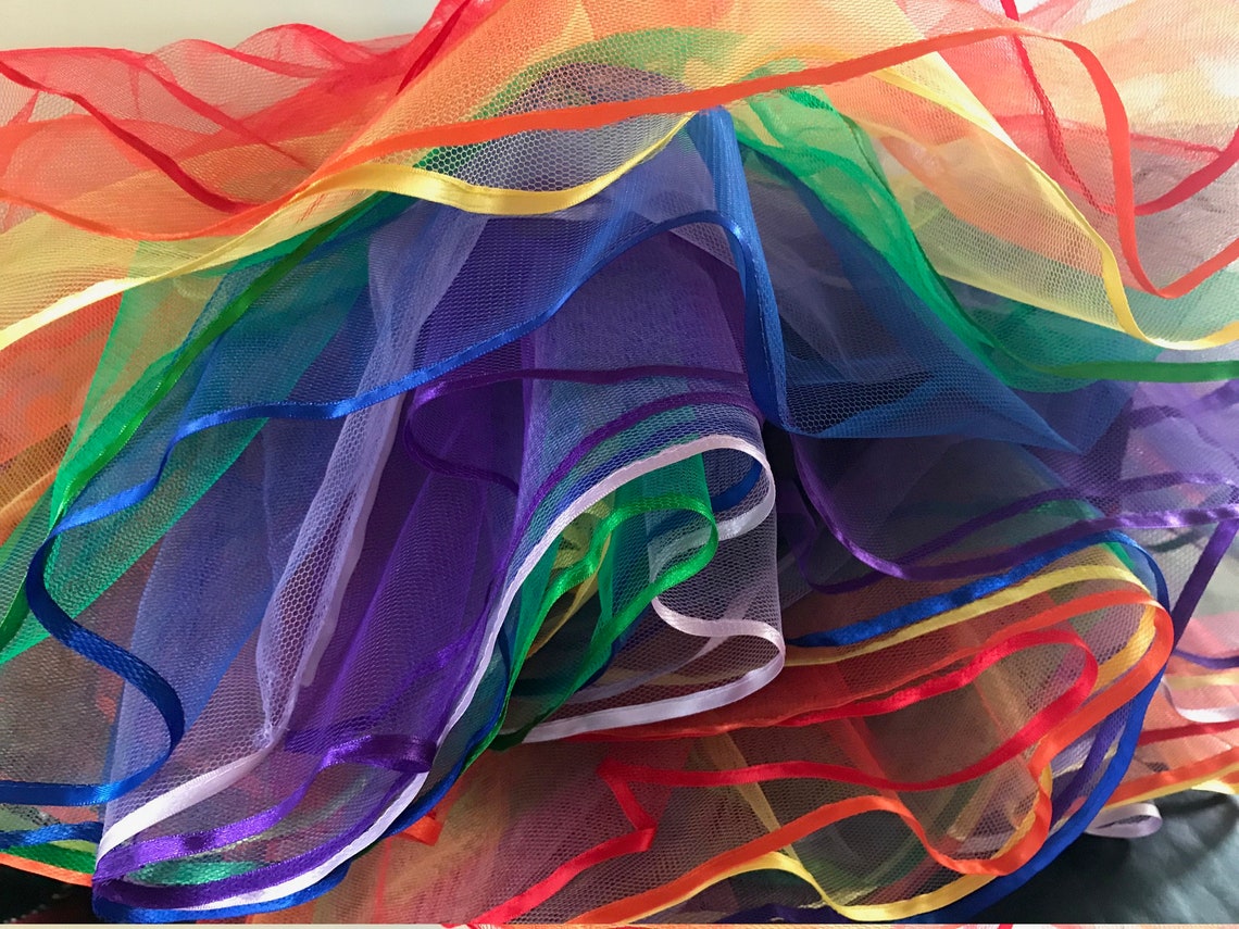 6 Layer Rainbow Net Petticoat Choose From 28 Colours | Etsy