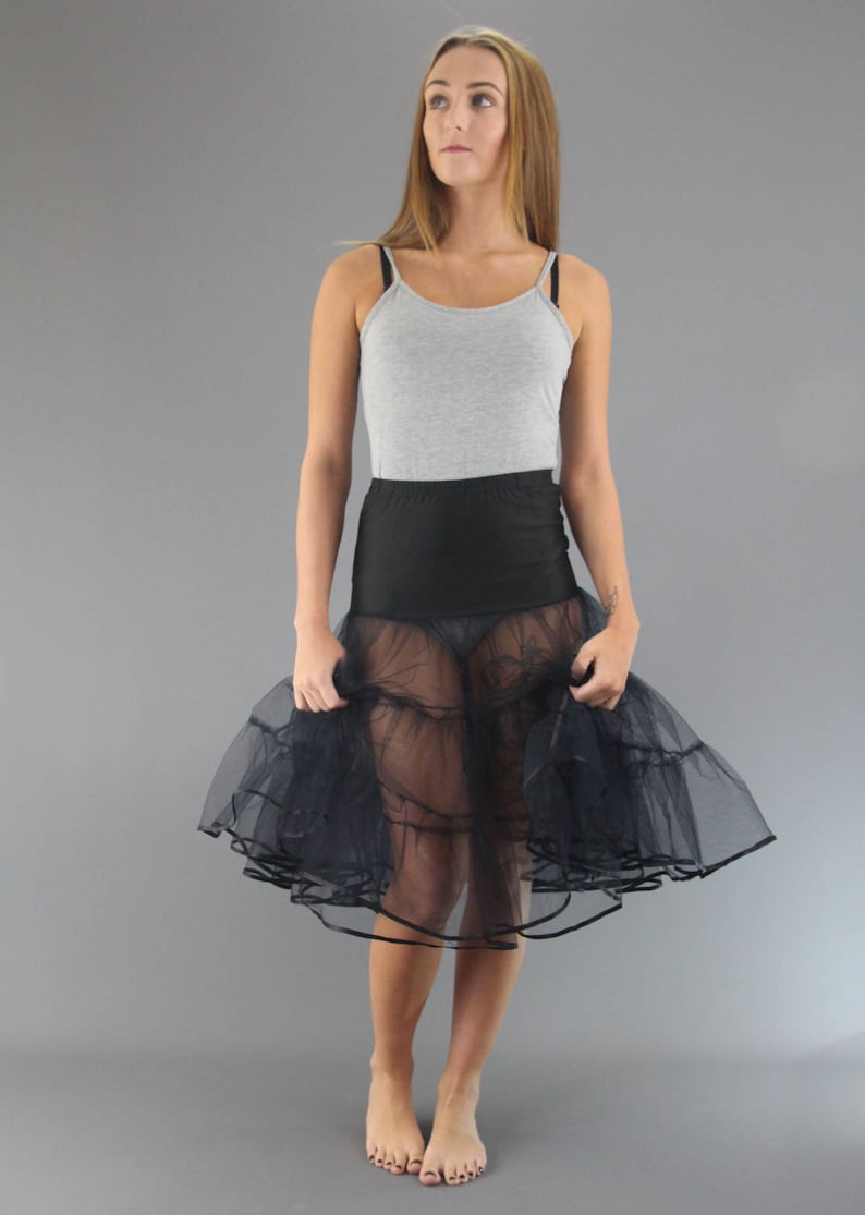 2 Layer Net Petticoat Edged in Satin Trim - 28 Colours - Etsy