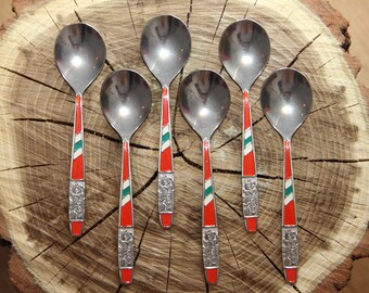 Enameled spoons | Etsy