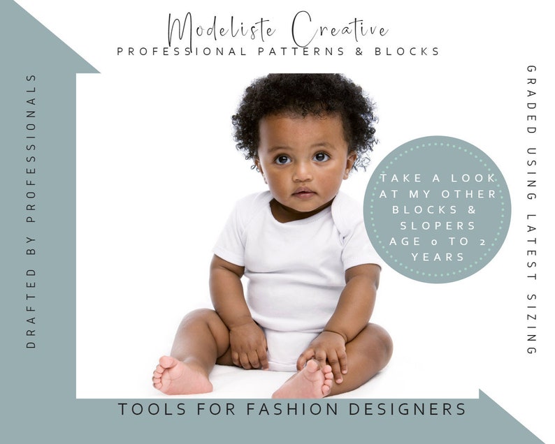 Baby Body Block Sloper Height 53 Cm to 92 Cm Age 0 to 2 Years Ideal for ...