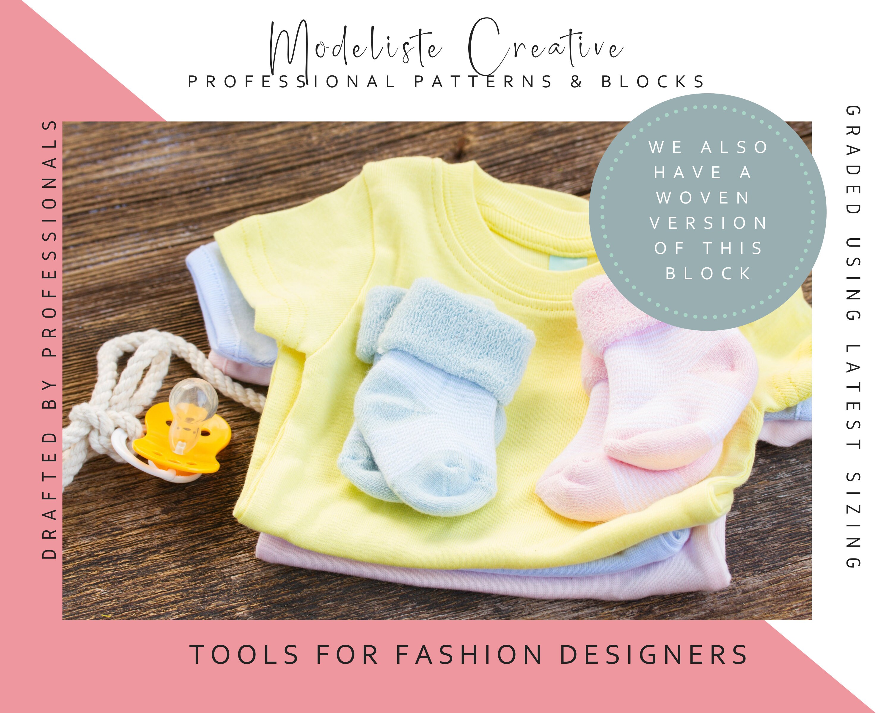 PDF Knit Baby Bodice Block- Sloper- Height 53 Cm to 92 Cm Age 0 to 2 ...