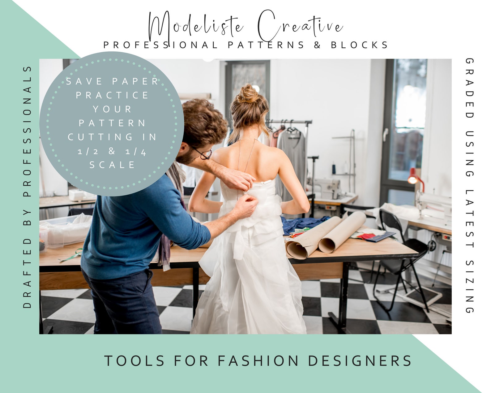 PDF Half & Quarter Scale Fitted Dress Blocks - Perfect Scaled Versions ...