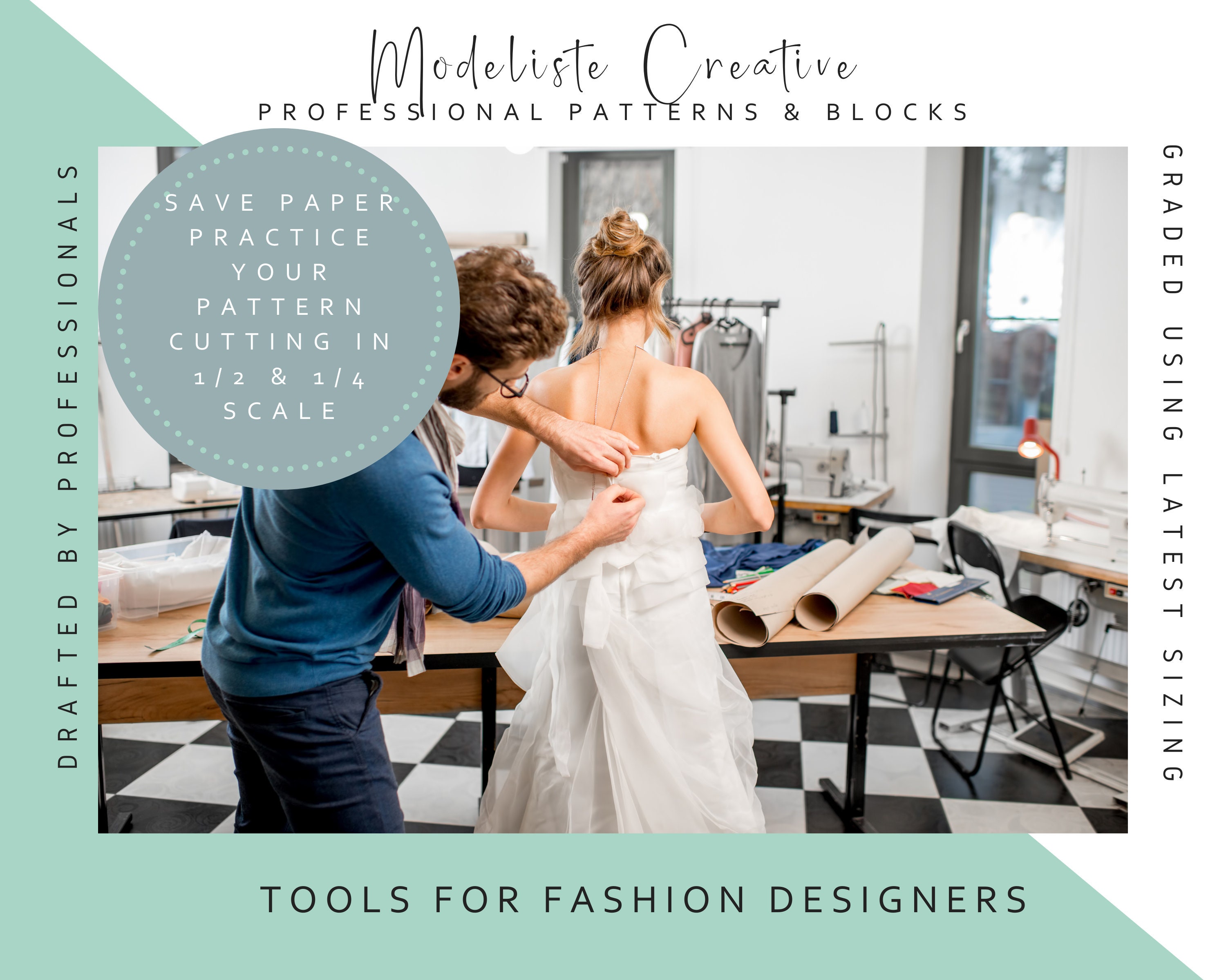 PDF Half & Quarter Scale Fitted Dress Blocks Perfect Scaled Versions of ...