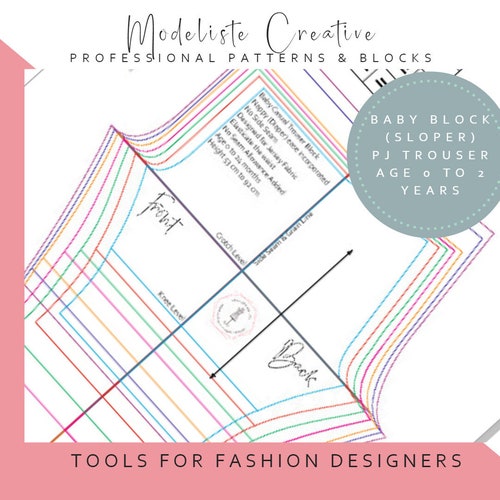 Baby Body Block Sloper Height 53 Cm to 92 Cm Age 0 to 2 - Etsy UK