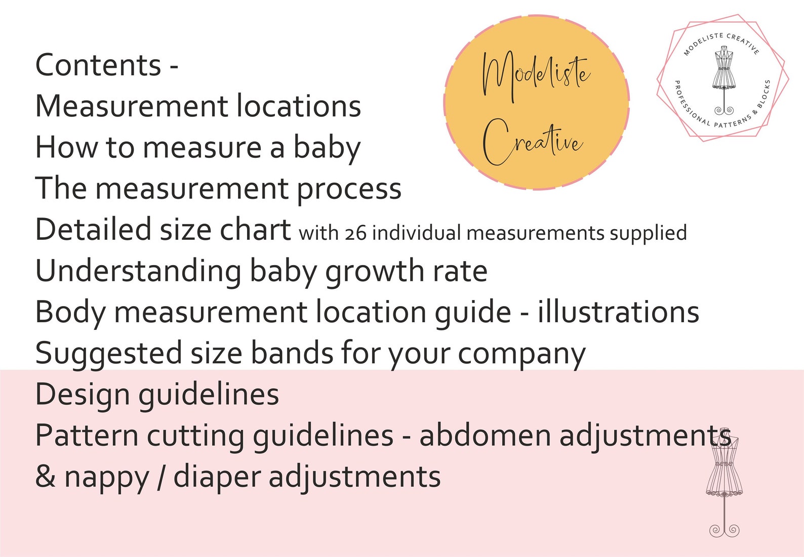 Baby & Toddler Measurement Charts and Size Band Guidance for Designers ...