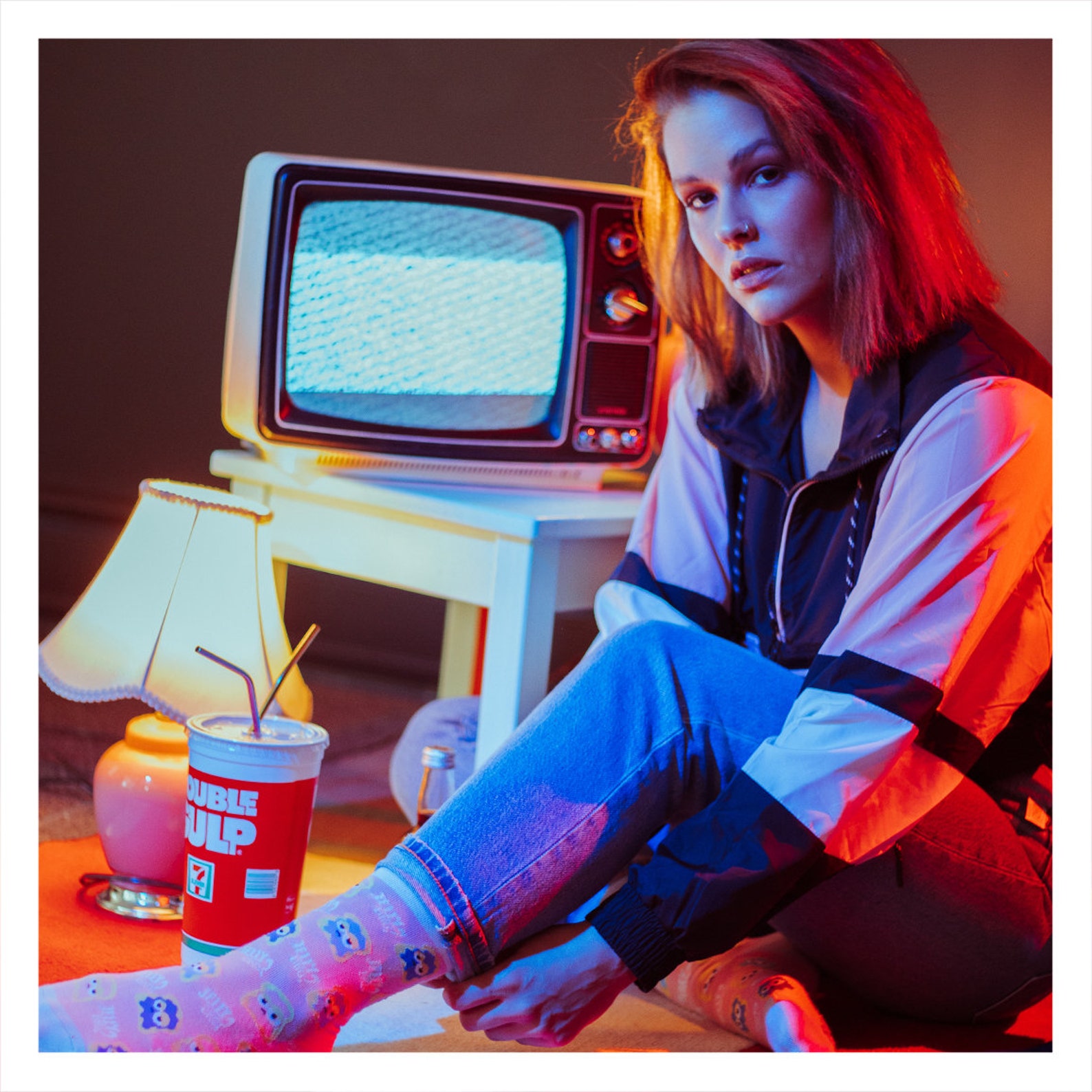 Peanut Butter Jelly Socks Cute Pink Crew Socks Kawaii - Etsy