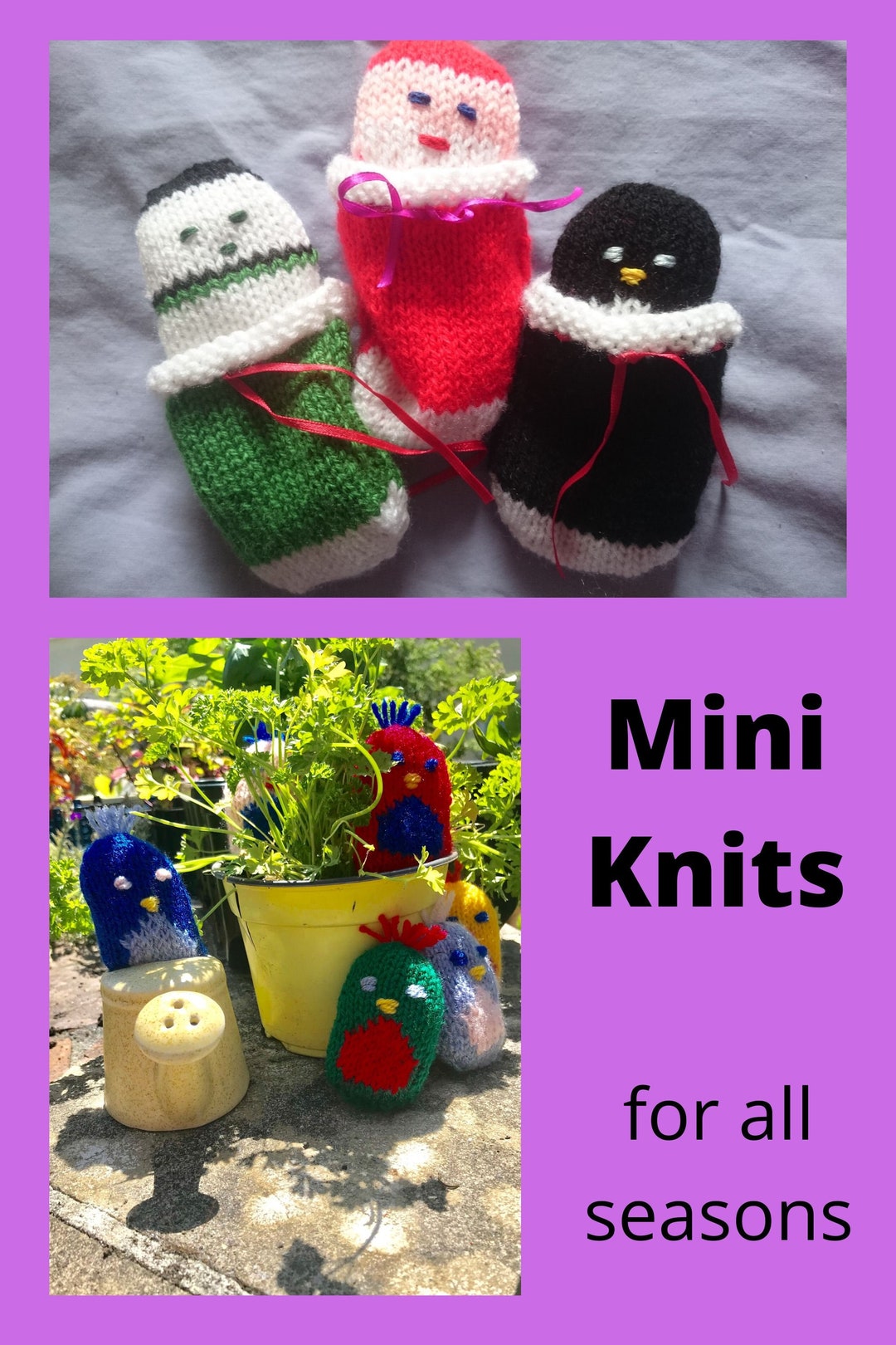 Mini Knits, Easy Knitting Patterns, Soft Toy Making, Knitting Penguins ...
