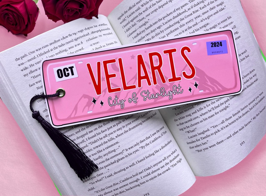 ACOTAR Velaris License Plate Bookmark Pink Bookmark Bookmark Coupon ...